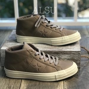 Converse | Shoes | Nwt Converse One Star Mid Malted Beige W Authentic ...